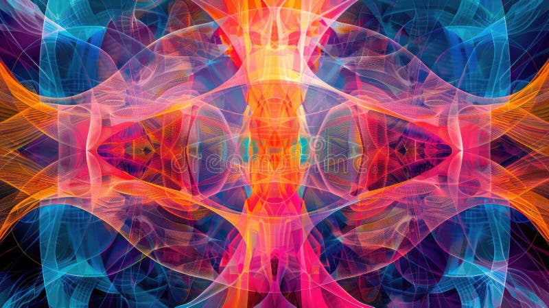 Vibrant Abstract Background Featuring Combination of Colorful Waves and ...