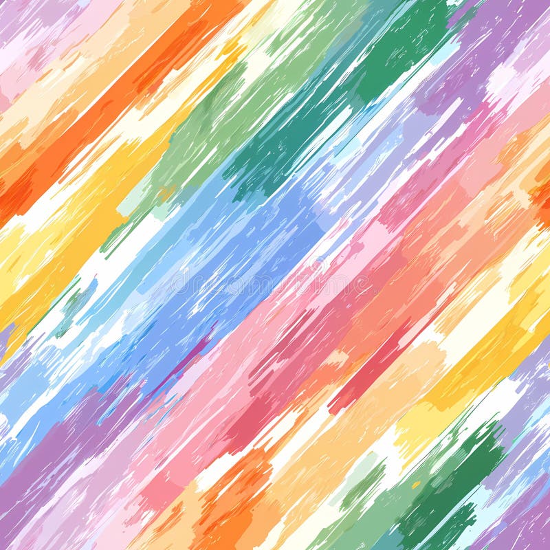 Abstract Colorful Diagonal Brush Strokes Background Vibrant Rainbow ...