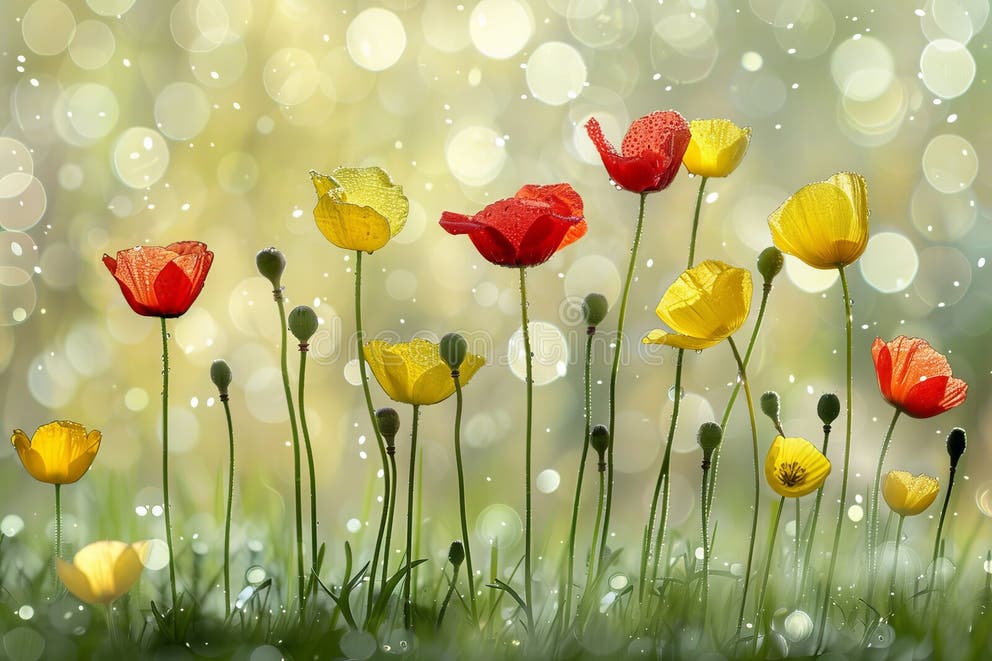 Vibrant Abstract Background Featuring Floral Patterns Inspired by ...