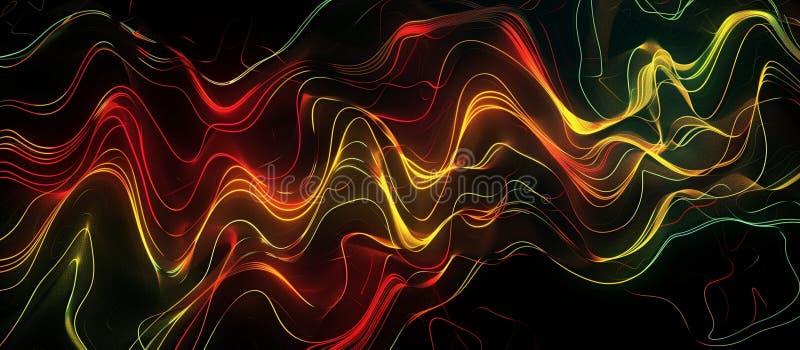 A Vibrant Abstract Background Featuring Flowing Lines of Red, Yellow ...