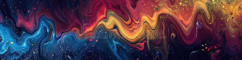 Vibrant Abstract Background Featuring Fusion of Colors, with Swirling ...