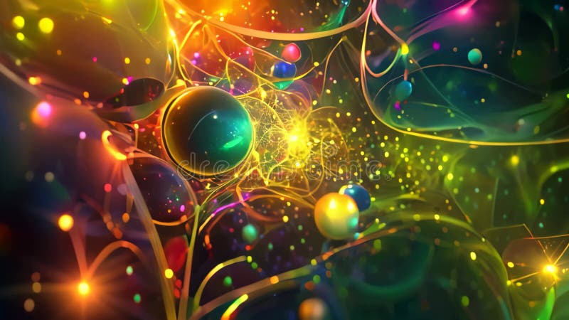 A Vibrant Abstract Background Featuring Numerous Bubbles in Various ...