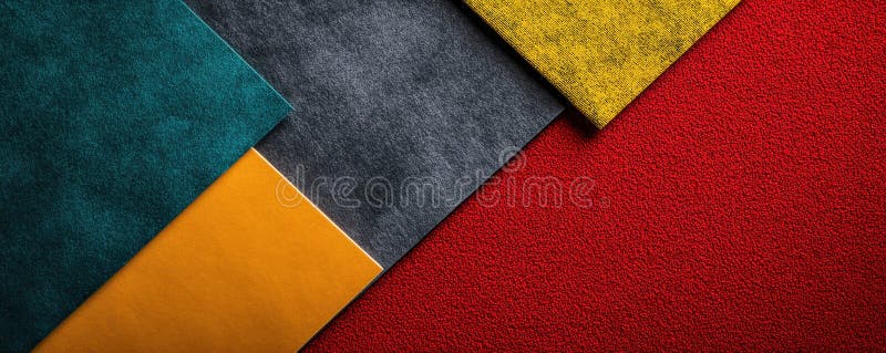 Abstract Geometric Background with Colorful Textured Layers in Red ...