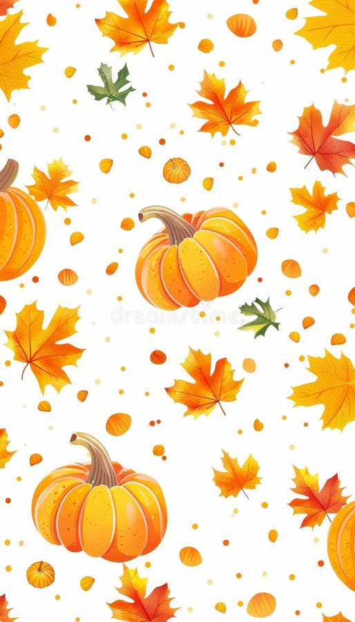Vibrant Abstract Background Featuring a Pattern of Colorful Pumpkins in ...