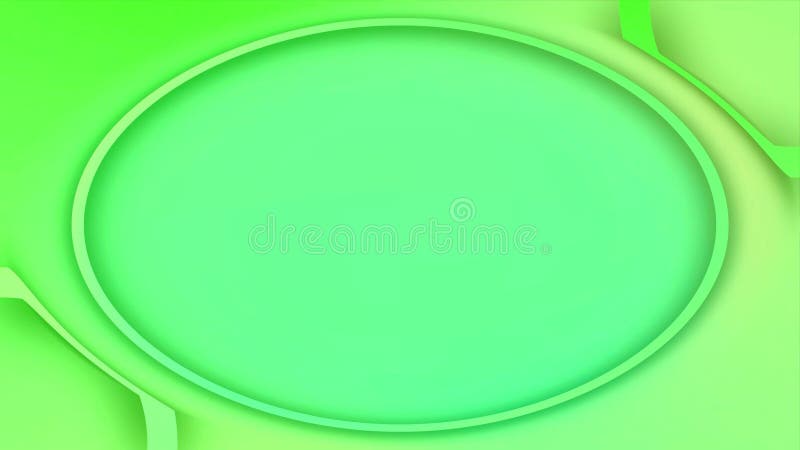 Abstract Green Gradient Background with Oval Frame Stock Footage ...