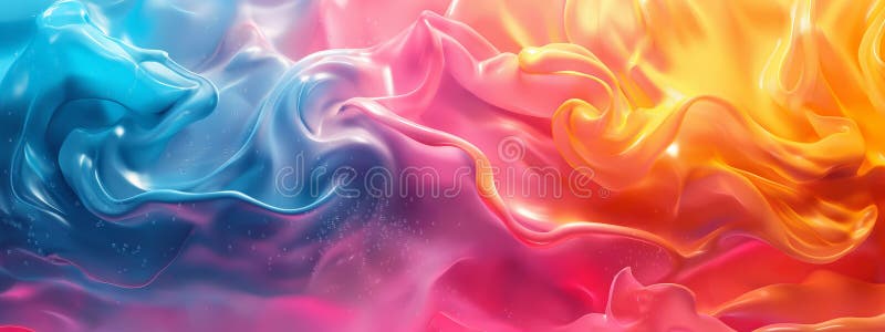 A Vibrant Abstract Background Illustration Featuring Floating Liquid ...