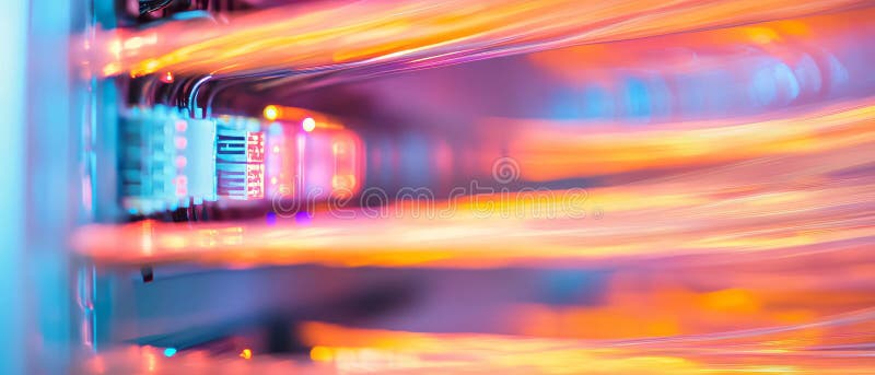 Vibrant Abstract Background of Interconnected Wires Illustrating Speed ...