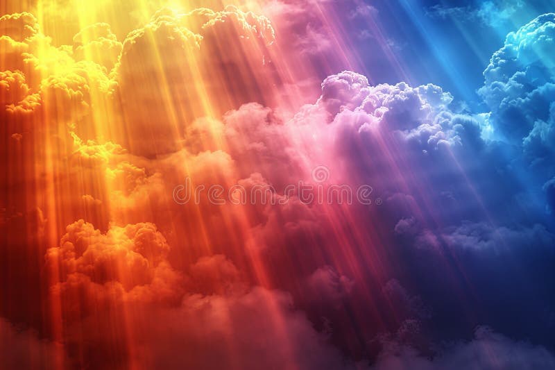 Vibrant Abstract Background with Organic Rainbow Burst and Smooth ...