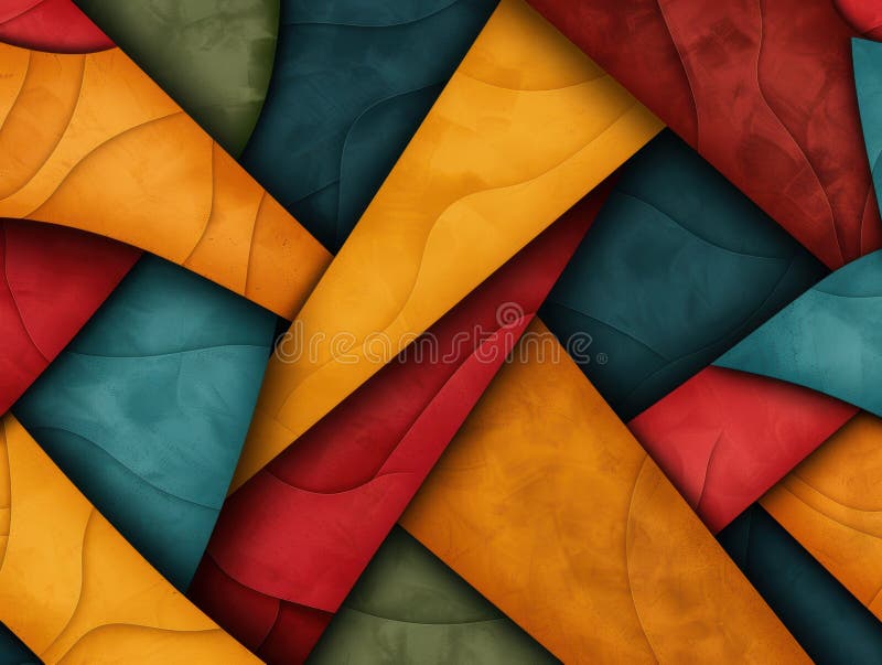 Vibrant Abstract Background with Overlapping Shapes and Textures Stock ...