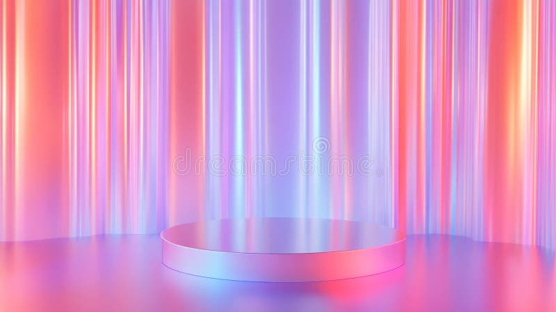 Vibrant Abstract Background with Podium for Creative Design and Display ...