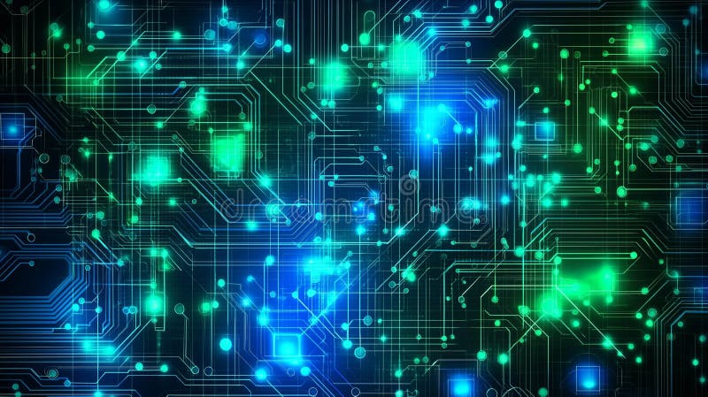 Vibrant, Abstract Background Representing the Interconnected Networks ...