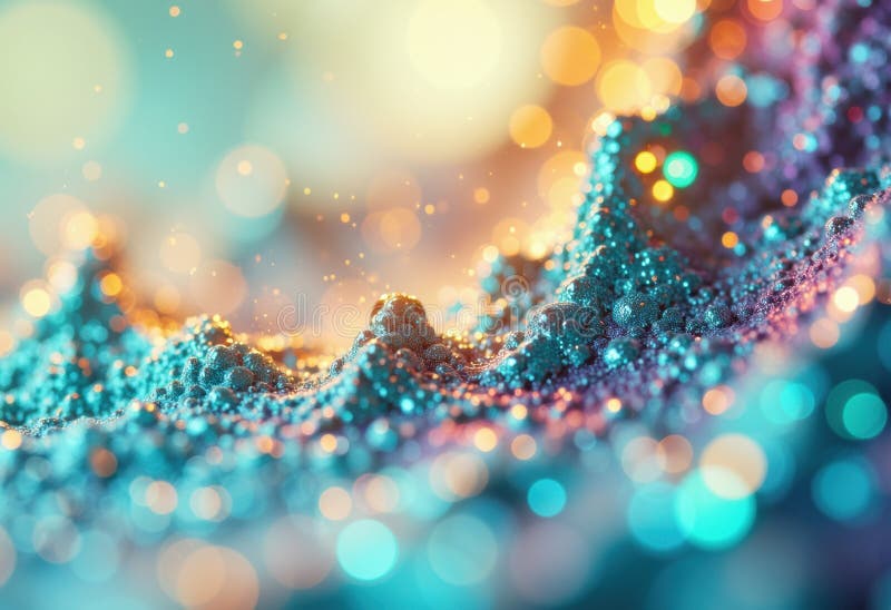 Vibrant Abstract Background with Shimmering Particles and Colorful ...