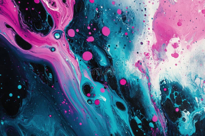Vibrant Abstract Background with Swirling Colors of Pink, Blue, and ...