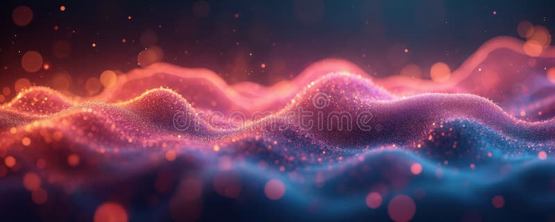 Vibrant Abstract Background for Tech, AI, Communications. Digital ...