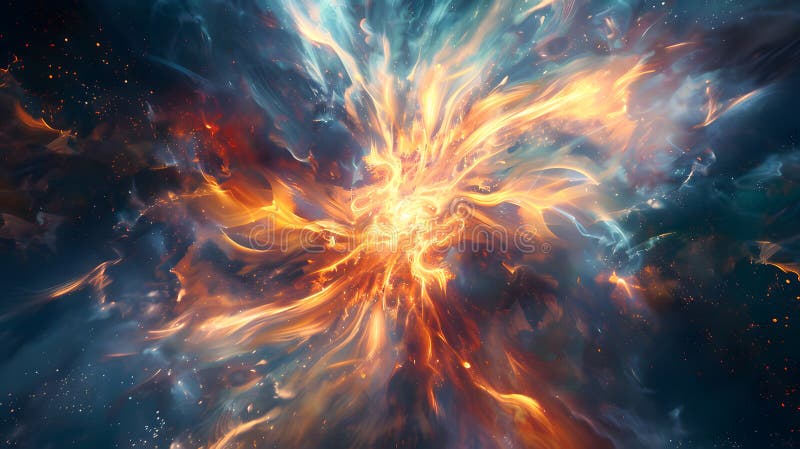 Dynamic Energy Bursts Exploding Abstract Background with Vibrant Colors ...