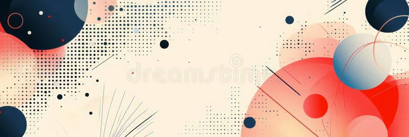 Vibrant Abstract Background, Wide Format, with Dynamic Geometric Shapes ...