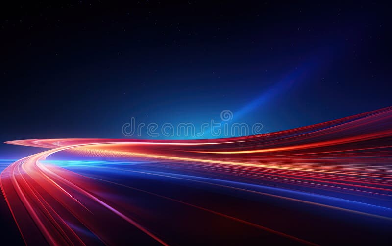 Vibrant Abstract Blue and Red Waveform with Fluid Motion and Colorful ...