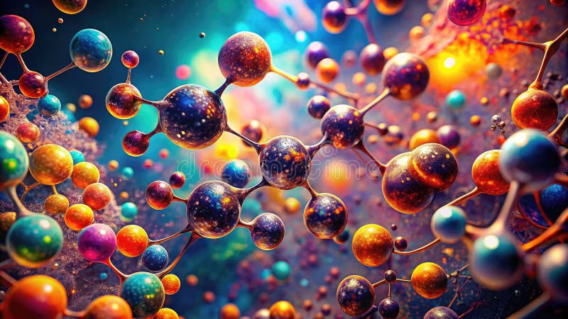 A Vibrant Abstract Chemistry Background Explore the Intricate World of ...