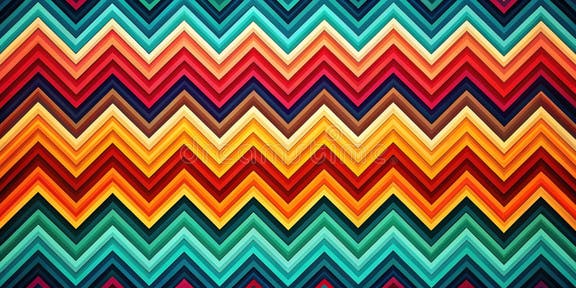 Vibrant Abstract Chevron Zigzag Pattern Tile Background Seamless Repeat ...