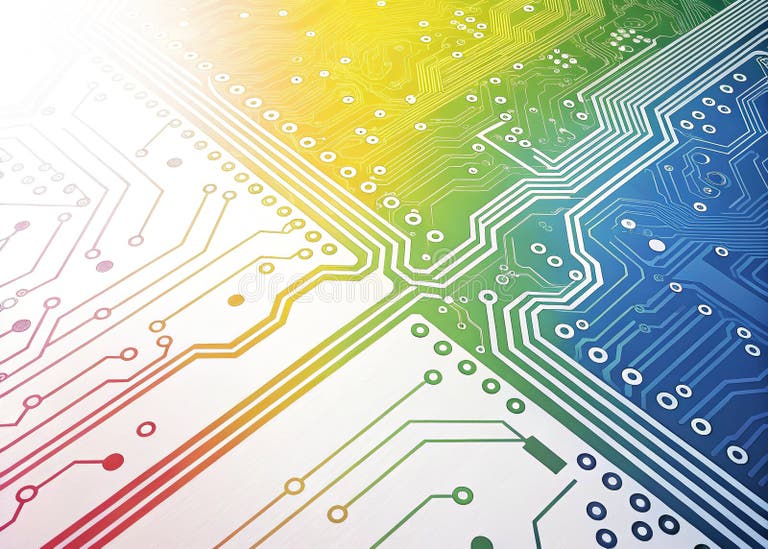 Vibrant Abstract Circuit Board Pattern a Stunning Visual Representation ...