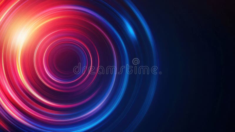 Vibrant Abstract Circular Gradient Design in Red Tones Stock Photo ...