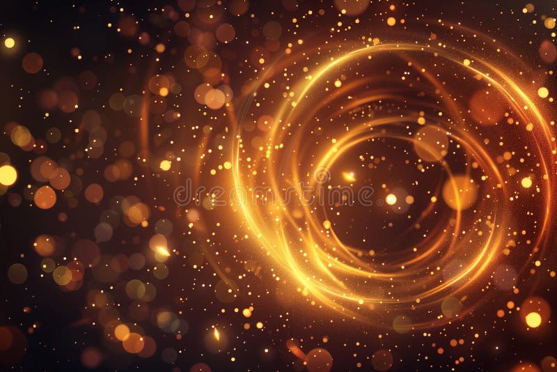 Vibrant Abstract Circular Light Effects Background for Design Projects ...