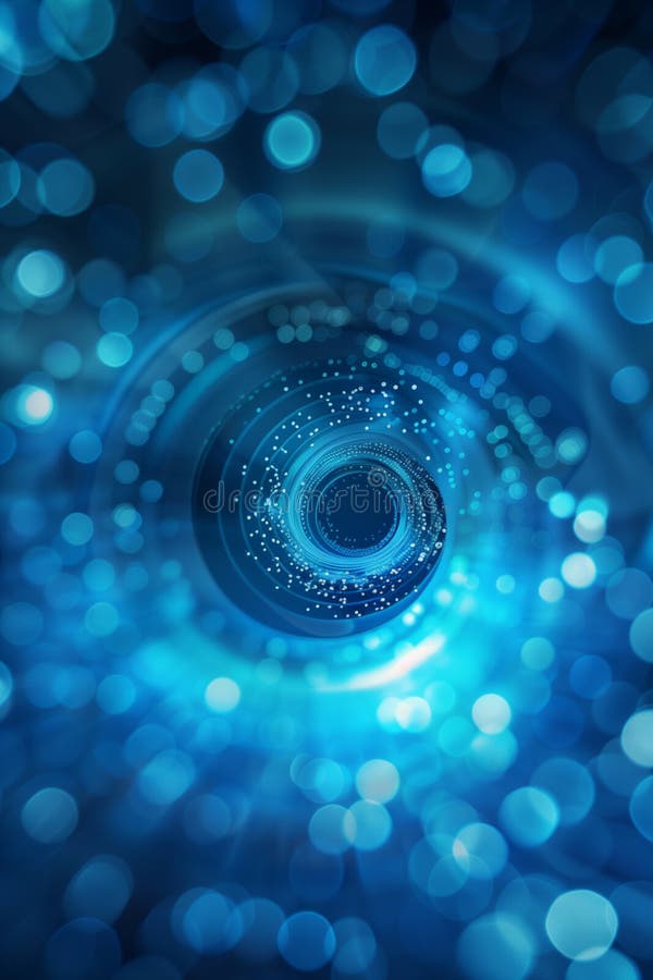 Vibrant Abstract Circular Light Effects Background for Design Projects ...