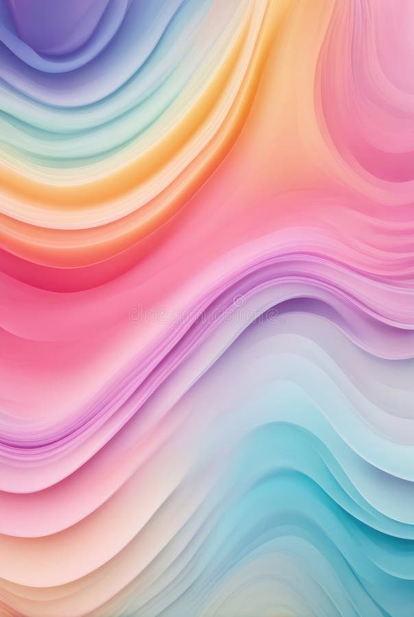 Vibrant Abstract Color Waves Background Stock Illustration ...