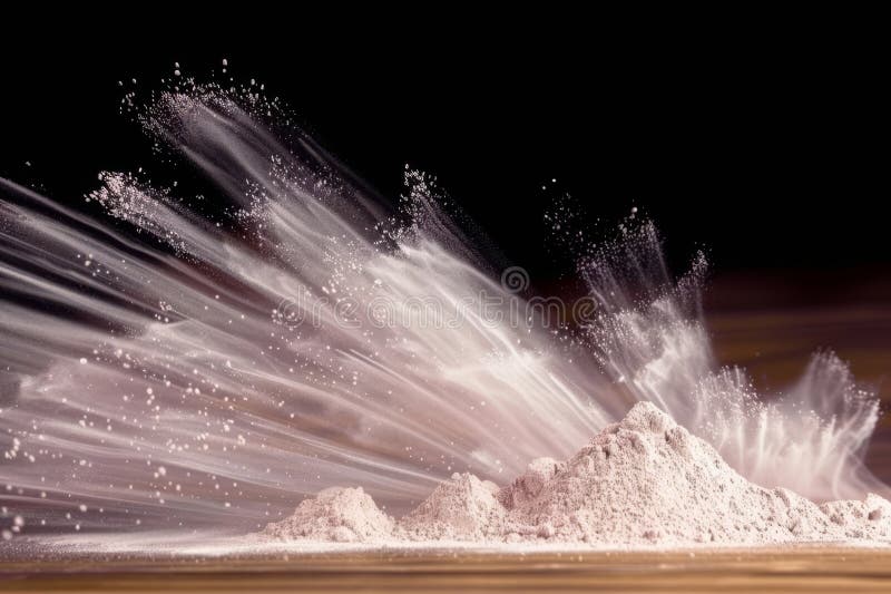 Vibrant Abstract Colored Powdery Texture Against a Deep Black Backdrop ...