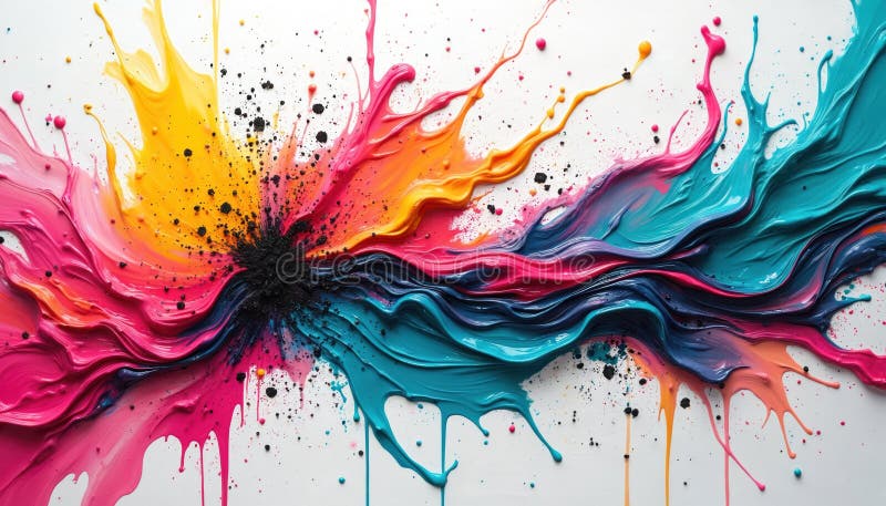 Multi Color Paint Splatter Background Stock Illustrations – 2,861 Multi ...