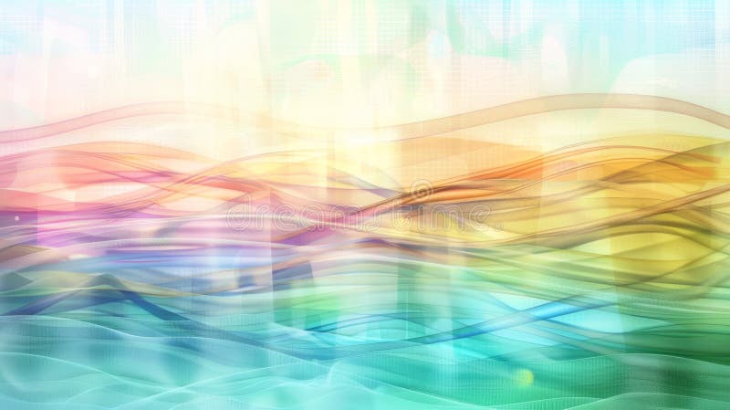 Vibrant Abstract Colorful Waves Background Design Stock Image - Image ...