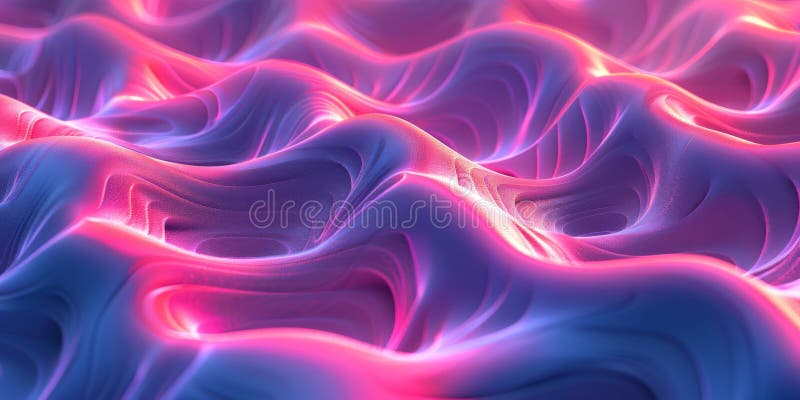 Vibrant Abstract Colorful Wavy Neon Pattern. Innovative, Energizing ...