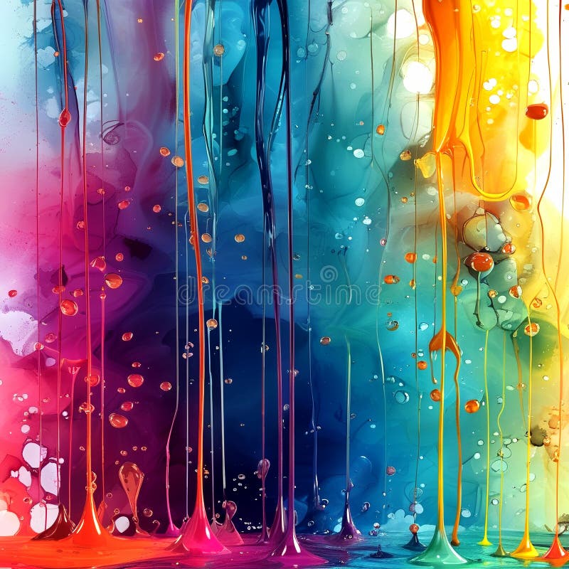 Vibrant Abstract Colors Blend Seamlessly in a Creative Splash of ...