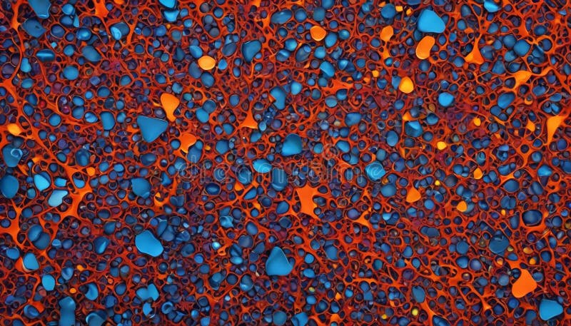 Vibrant Abstract Complementary Colors Background Stock Illustration ...