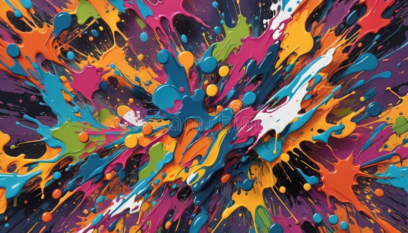 Vibrant Abstract Complementary Colors Background Stock Illustration ...