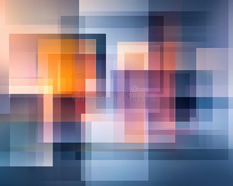 A Vibrant Abstract Composition Featuring Layered Geometric Shapes and ...