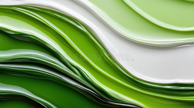 A Vibrant Abstract Composition of Overlapping Green and White Lines ...