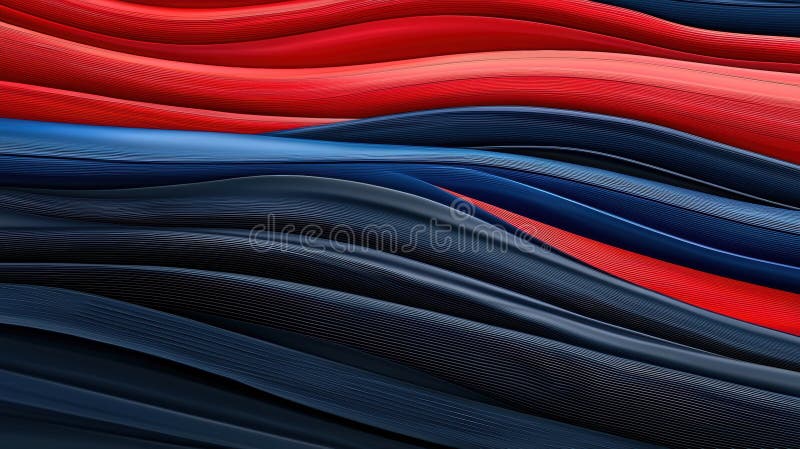 A Vibrant Abstract Composition of Overlapping Red, Blue, and Black ...