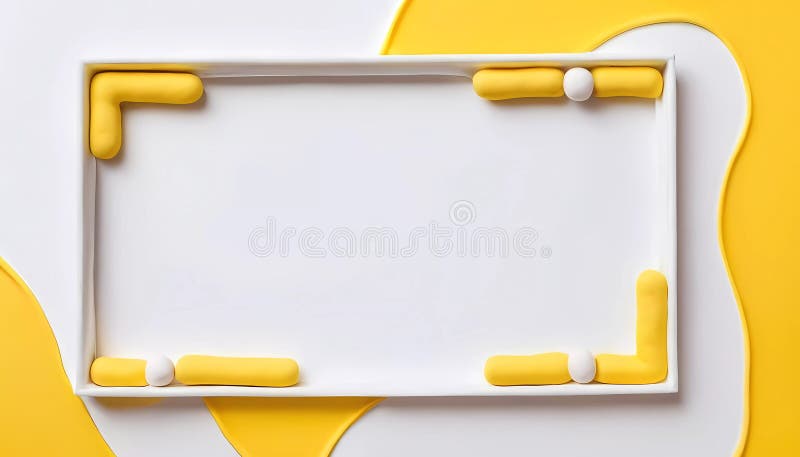 A Vibrant Abstract Composition Showcases a Rectangular Frame Bordered ...