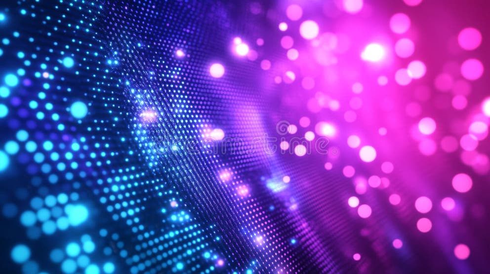 Vibrant Abstract Cyber-inspired Background with Pixelated Halftone ...