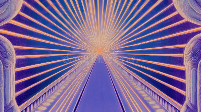A Vibrant, Abstract Depiction of a Pathway Leading Towards a Radiant ...