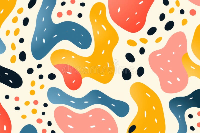 Vibrant Abstract Design with Dots and Shapes. Perfect for Graphic ...