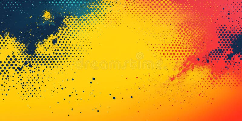 Vibrant Abstract Design Featuring Bold Colors and Dot Patterns for ...