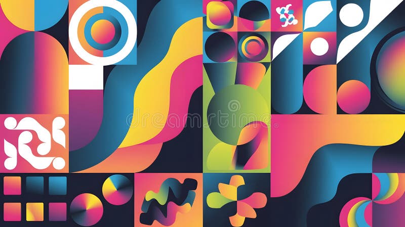 From Sharp Angles To Soft Blends: Abstract Geometric Gradient Patterns ...