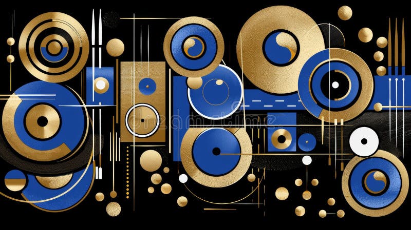 Vibrant Abstract Design Featuring Geometric Shapes and Rich Textures ...