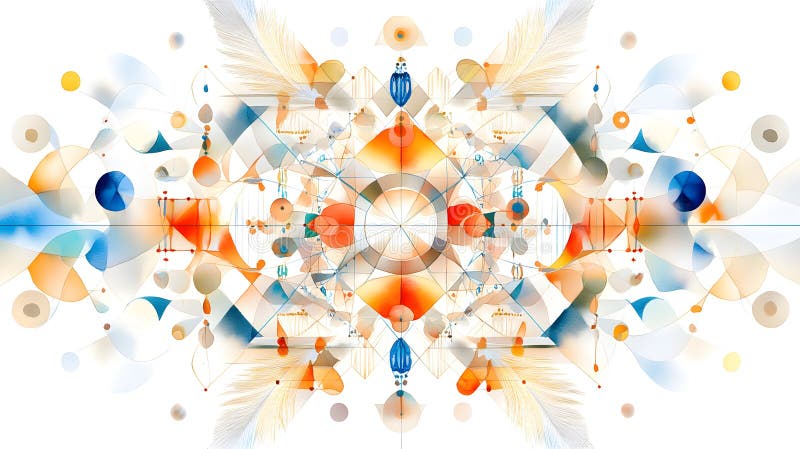 Vibrant Abstract Design Featuring Geometric Shapes and Soft Colors ...