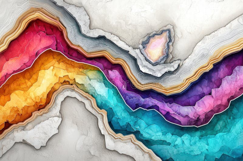 A Vibrant Abstract Design Showcasing Colorful Layers and Textures ...