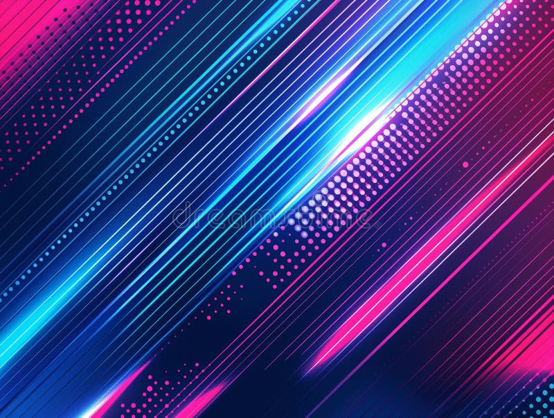 Vibrant Abstract Diagonal Lines and Dots Background Stock Photo - Image of pattern, background ...