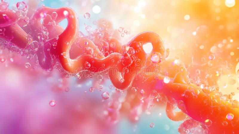 Vibrant Abstract Digital Art Representing Endothelial Dysfunction ...