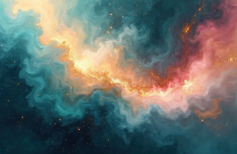 Vibrant Abstract Digital Artwork with Bright Colors, Dynamic Energetic ...